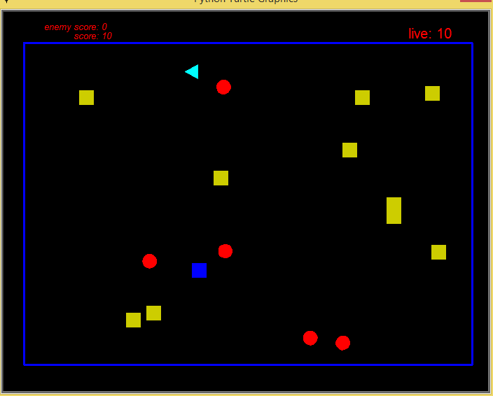 Box Chaser Game using Turtle in Python Free Source Code | SourceCodester
